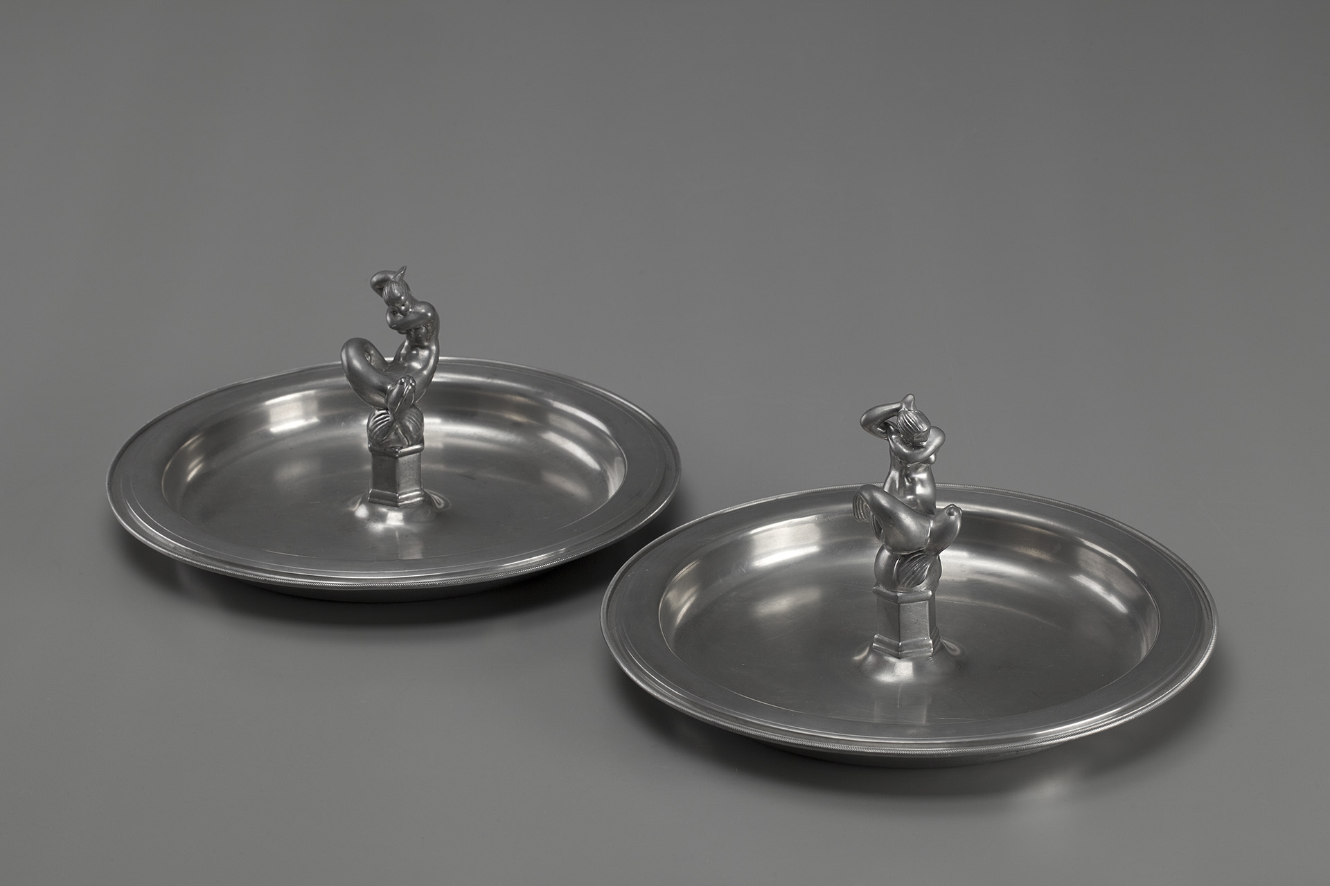 Jacksons - Pair of Pewter Dishes